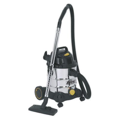 Sealey Vacuum Cleaner Industrial Wet & Dry 20L 1250W/110V Stainless ...