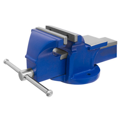Sealey Vice 150mm Cast Iron Fixed Base Vice With Cast Iron Body - Blue ...