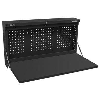 Sealey Wall Mounted Foldable Workbench 1100mm x 670mm x 610mm Lockable ...