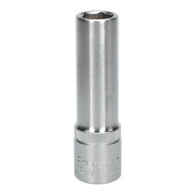 Sealey WallDrive Socket 13mm Deep 1/2" Square Drive Chrome Vanadium ...