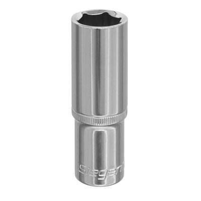 Sealey WallDrive Socket 18mm Deep 1/2" Square Drive Chrome Vanadium ...