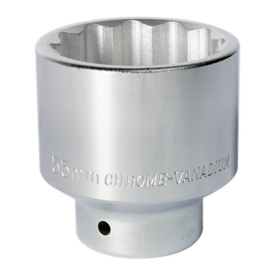 Sealey WallDrive Socket Tool 55mm 3/4" Square Drive Chrome Vanadium ...
