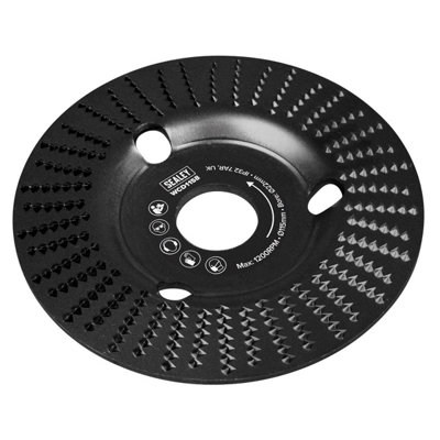 Sealey WCD115B 115mm Bevel Shape Wood Carving Disc 22mm Bore