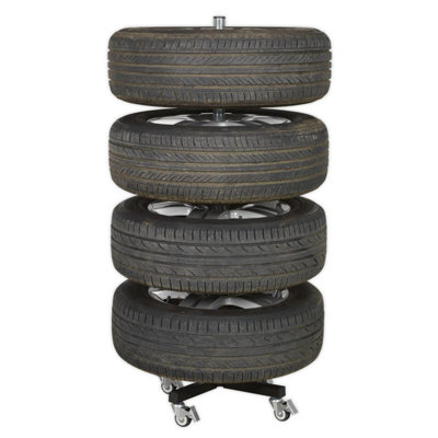 Sealey Wheel Storage Trolley 100kg Capacity STR004