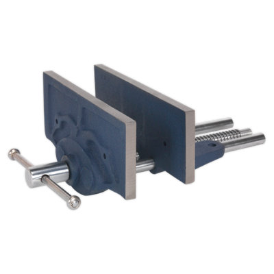 Sealey Woodworking Vice With Heavy Duty Cast Plate 175mm Jaw Width WV175I