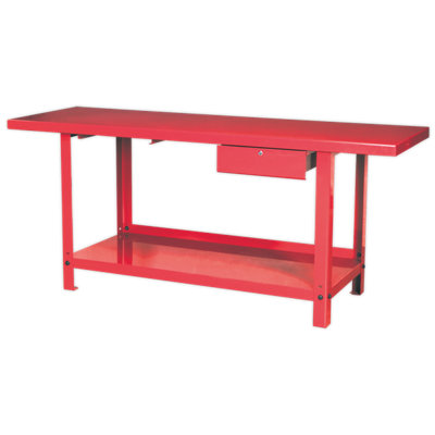 Sealey Workbench Steel 2 Meters With 1 Drawer Bottom Shelf 900kg ...