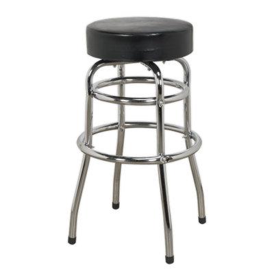 Sealey Workshop Stool With Swivel Seat 4-Legged Heavy Duty Height 750mm ...