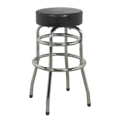 Buy Sealey Workshop Stool With Swivel Seat 4-Legged Heavy Duty Height ...