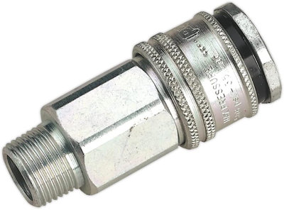 Sealey XF High Flow Air Coupling 130 CFM 100 PSI Hardened Steel