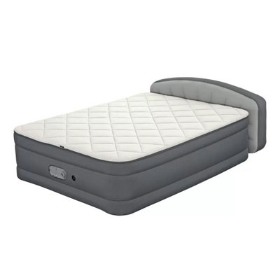 Sealy Queen Airbed with Dual Pump, Headboard, USB Charging, Washable ...