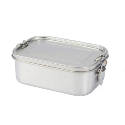 Seasons Titan Stainless Steel Lunch Box Silver/Light Grey (6.1cm x 17 ...