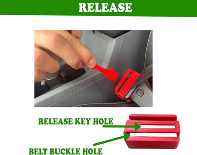 Seat Belt Buckle Guard Cover revents Kids Disabled Passengers Unbuckling