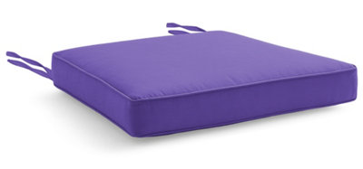 Seat Pad Chair Cushions with Ties Indoor & Outdoor Use Water-resistant ...