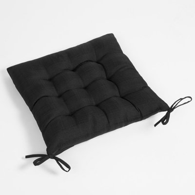 Seat Pads Chair Cushions 2 Tie Dining Chair Floor Booster Riser Black