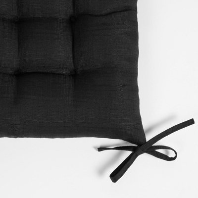 Black chair cushions store