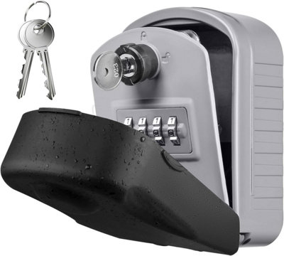 Secure Key Box Large Outdoor Key Safe With 4 Codes & Waterproof ...