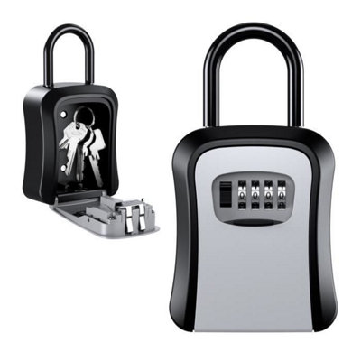 Secure key box waterproof safe key box alloy storage 4 digit ...