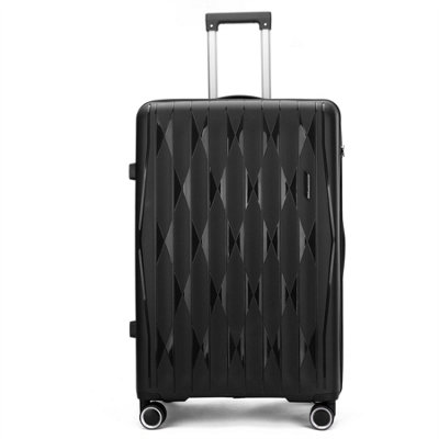Secure Robust 8 Wheels Holiday Travel CaseLuggage Medium Hard Shell ...