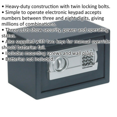 Secure Your Valuables with Our Electronic Combination Safe - Compact ...