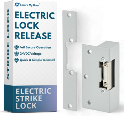SecureMyDoor - 12VDC Electric Lock Release Fail Secure with Adjustable ...
