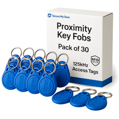 SecureMyDoor - 30x RFID Proximity Fobs in Blue - Token - Fob - Tag ...