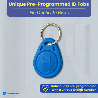 SecureMyDoor - 30x RFID Proximity Fobs in Blue - Token - Fob - Tag ...