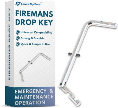 SecureMyDoor Firemans Drop Key for Fire Brigade - Universal Fit for ...
