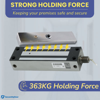 SecureMyDoor IP67 External Weatherproof Maglock with Z & L Fixing ...