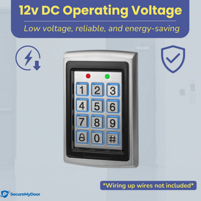 SecureMyDoor - Proximity Digital Keypad for Door Entry System - with ...