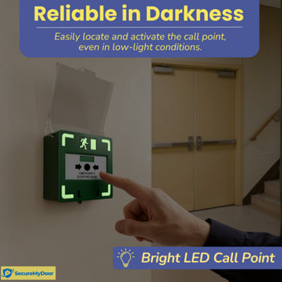 SecureMyDoor - Resettable Call Point Emergency Exit Door Lock Release ...