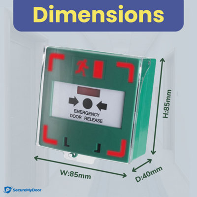 SecureMyDoor - Resettable Call Point Emergency Exit Door Lock Release ...