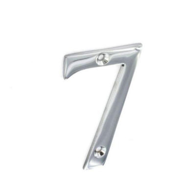 SECURIT 7 CHROME DOOR NUMBER CHROME (75MM)