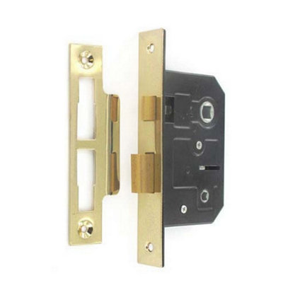 Securit Bathroom Lock Gold (63mm)