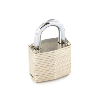Securit Br Laminated Cylinder Padlock Br (40mm) | DIY at B&Q