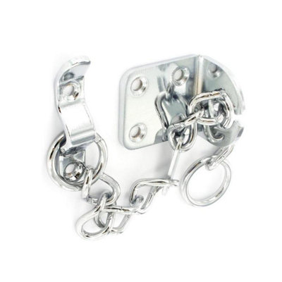 Securit Chrome Plated Narrow Door Chain Silver (One Size) | DIY at B&Q