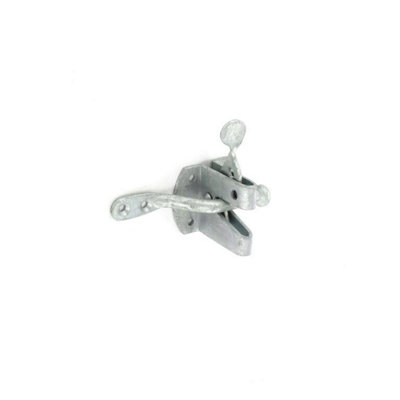 Securit Heavy Auto T Gate Latch Silver (15 x 23 x 5cm) | DIY at B&Q