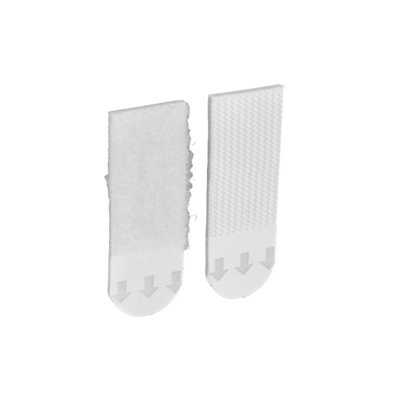 Securit Hook And Loop Pads (Pack of 4) White (One Size)