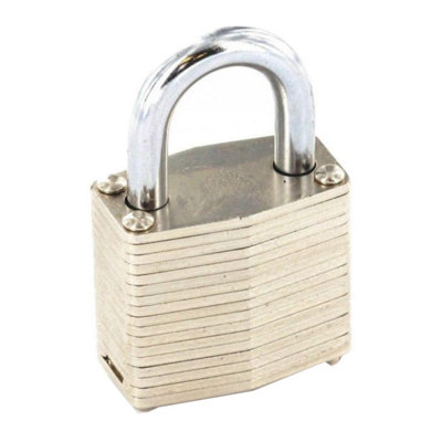 Securit Laminated Padlock Br Cylinder Br (30mm) | DIY at B&Q