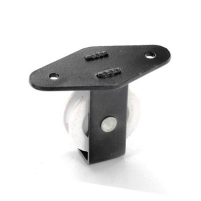 Securit Single Plate Pulley Black/White (38mm)