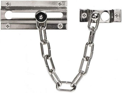 Security Door Chain Chrome Plated Steel