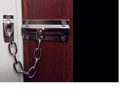 Security Door Chain Chrome Plated Steel
