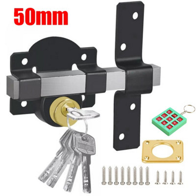 Security Garden Shed Gate Lock Long Throw Locking Double Locking 50mm