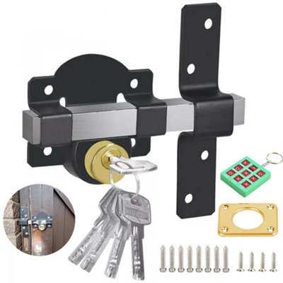 SECURITY GARDEN SHED GATE LOCK LONG THROW LOCKING DOUBLE LOCKING 70MM