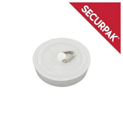 Securpak Bath Plug White (38mm)