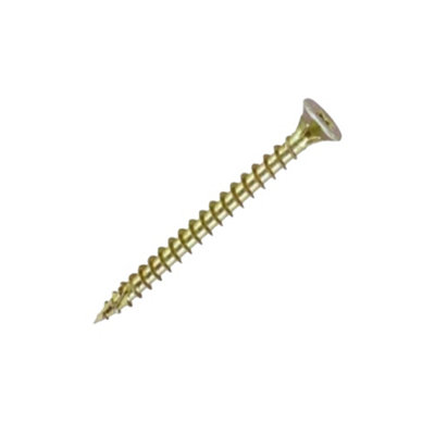 Securpak Countersunk Pozi Head Screw (Pack of 80) Gold (13mm x 3mm ...