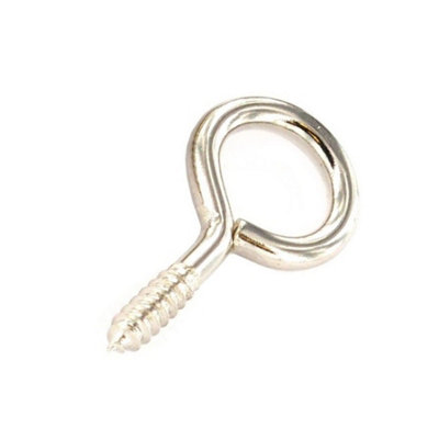 Securpak Trade Pack Nickel Plated Curtain Wire Eye Hook (Pack of 200 ...