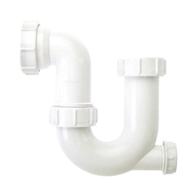 Securplumb Plain P Trap White (40mm)