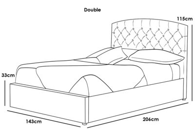 Sedgwick Silver Crushed Velvet Gas Lift Ottoman Storage Bed Double 4ft6