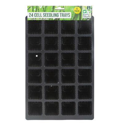 Seedling Trays Set of 6 33cm Gardening Tools Accessories Pack of 6 33cm ...