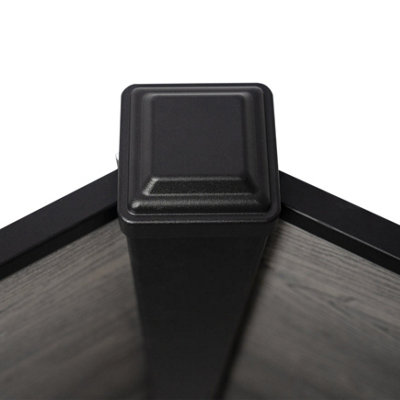 Select Composite 1.2m / 4ft Fence Panel & Corner Post - 8 Light Grey ...